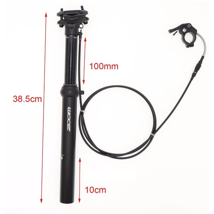 Canote Selim Retrátil Hidráulico 30.9mm Zoom 100mm