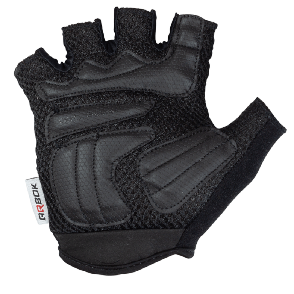 Luva de Bike Arbok Meio Dedo Evolution Preta com Velcro