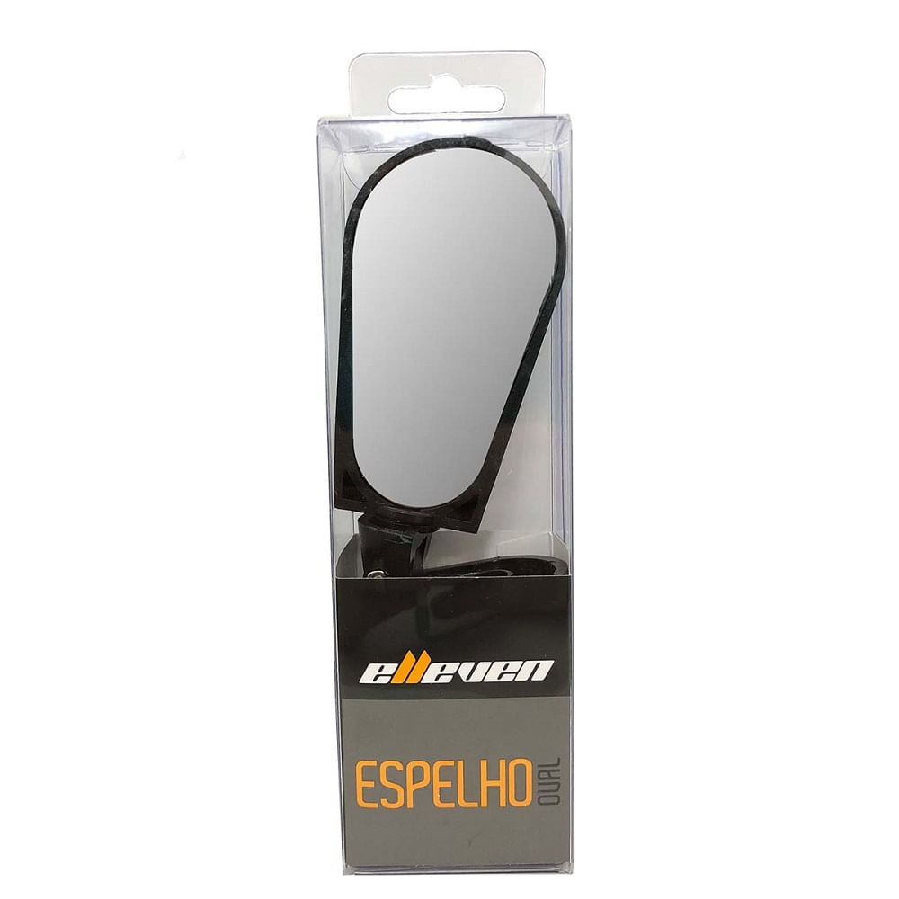 Espelho Retrovisor Oval Articulado para Guidão de Bicicleta Elleven